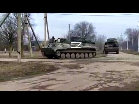 Rus hərbi texnikaları artıq Xerson şəhərində yeni video görüntülər