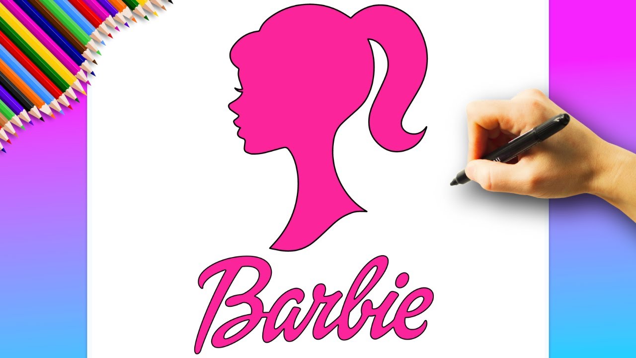 Cómo Dibujar El Logo De Barbie | Paso a Paso Fácil - YouTube