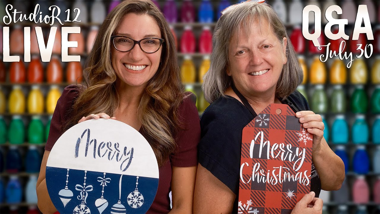 Mix and Match Stencils to Make DIY Christmas Decor - YouTube