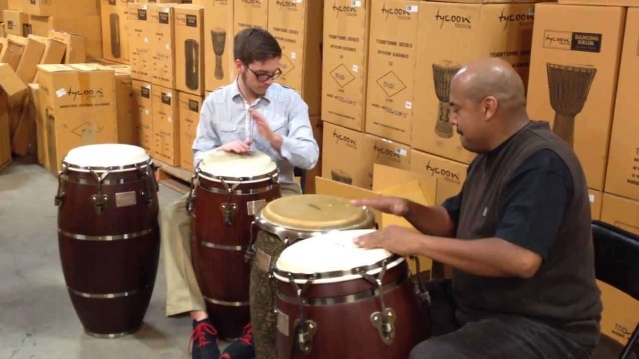 Tycoon Percussion Warehouse Conga jam - YouTube