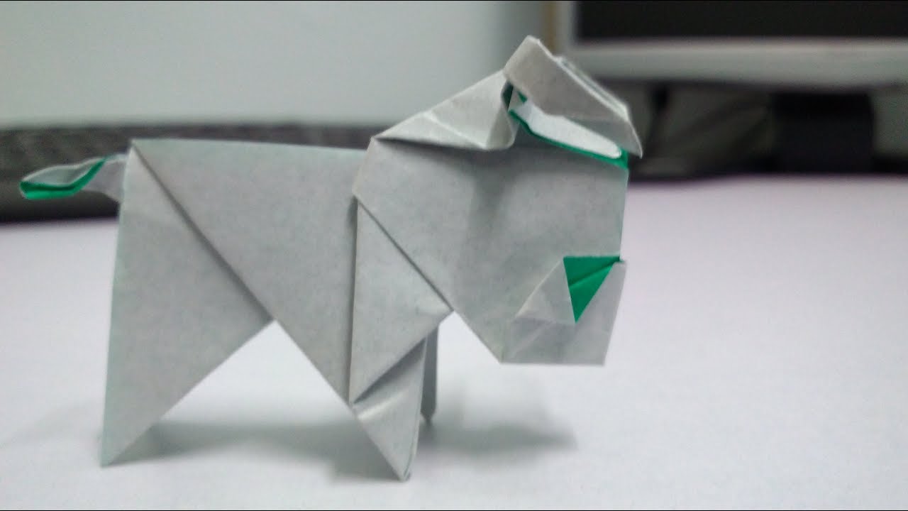 How to Fold Origami Bull - Low Intermediate Origami Tutorial - YouTube