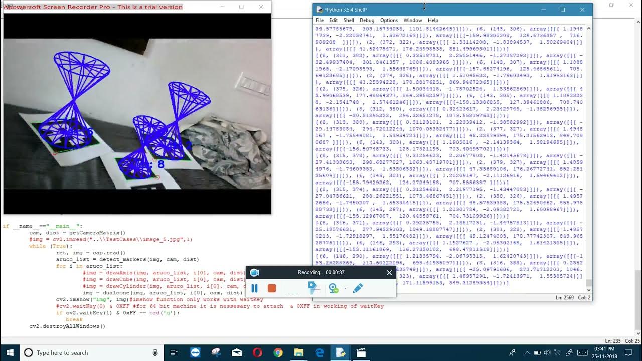 augmented reality with ARUCO markers - YouTube