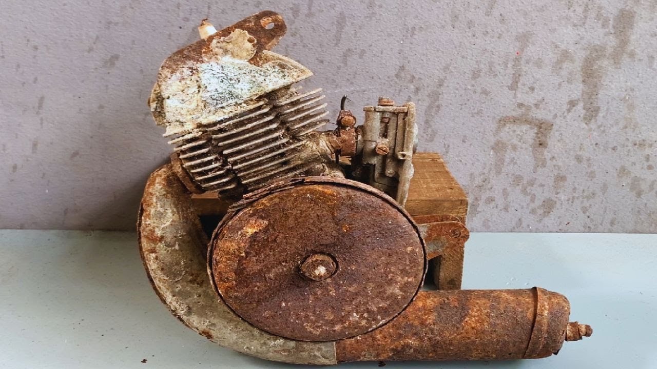 Full Restoration 1920s Abandoned Motorcycle Engine - Full Rebuild - YouTube