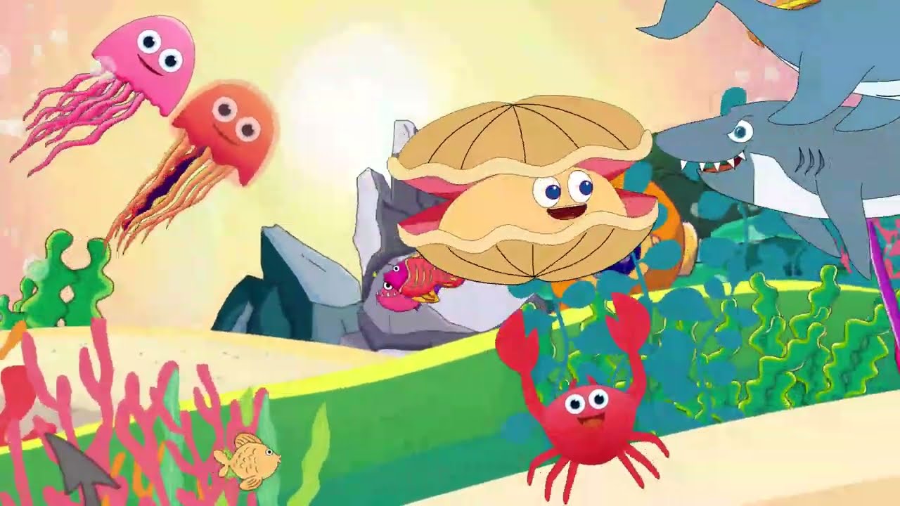 Clam Clam Clam Song | Kids Nursery Rhyme Kids Sing Along | Sea Along ...