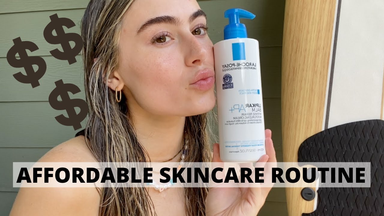 DRUGSTORE SKINCARE ROUTINE FOR DRY ACNE PRONE SKIN - YouTube
