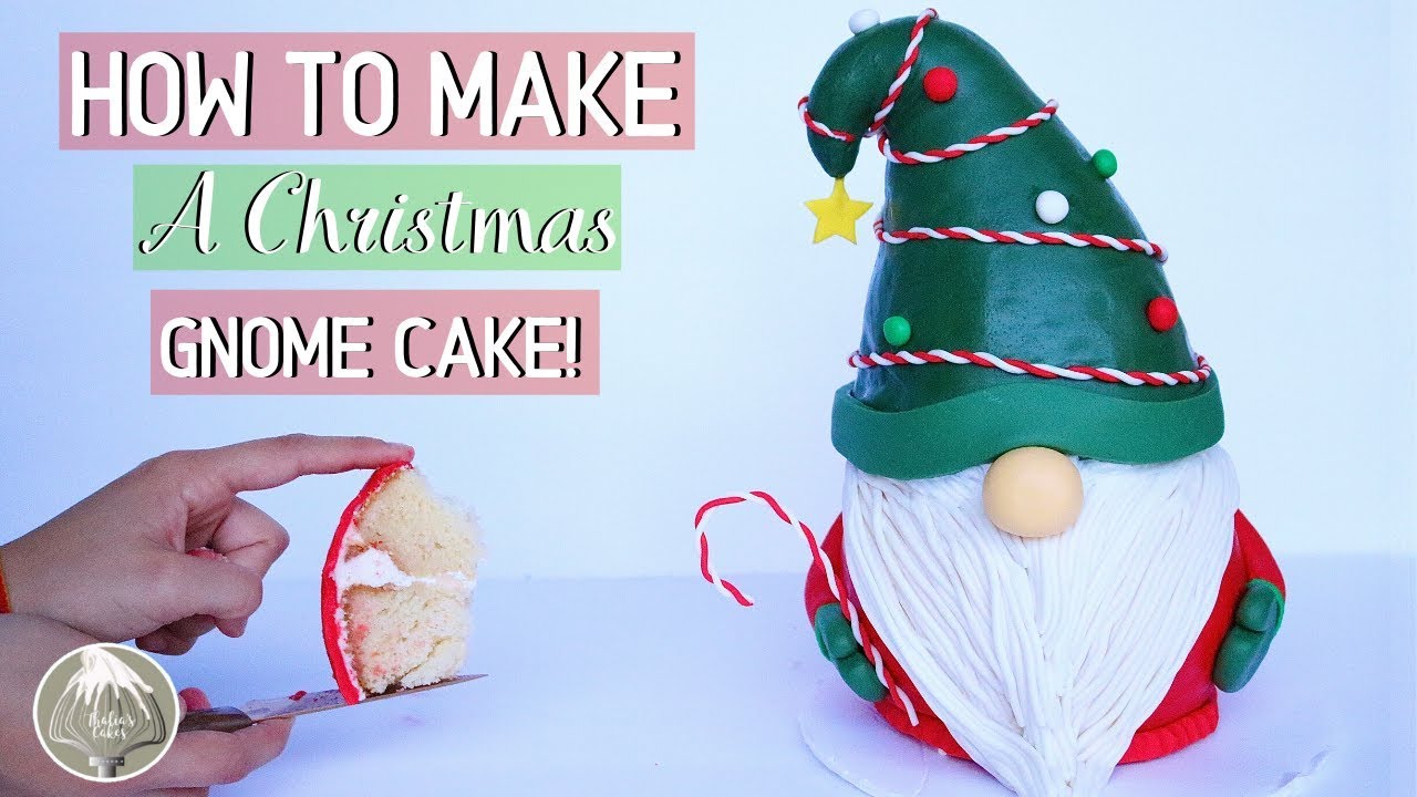How To Make Christmas Gnome Cake | The Lovely Baker Collab | Thalias ...