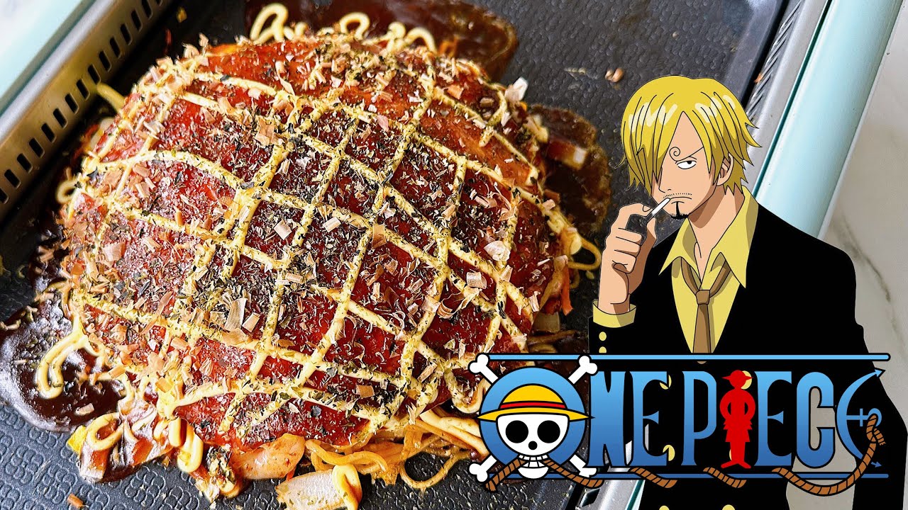ONE PIECE: Sanji’s Hiroshima style Okonomiyaki - YouTube