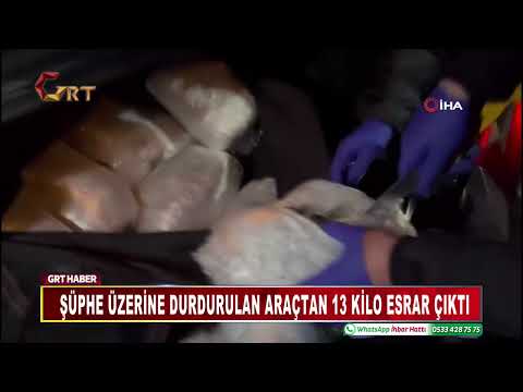 Şüphe Üzerine Durdurulan Araçtan 13 Kilo Esrar Çıktı