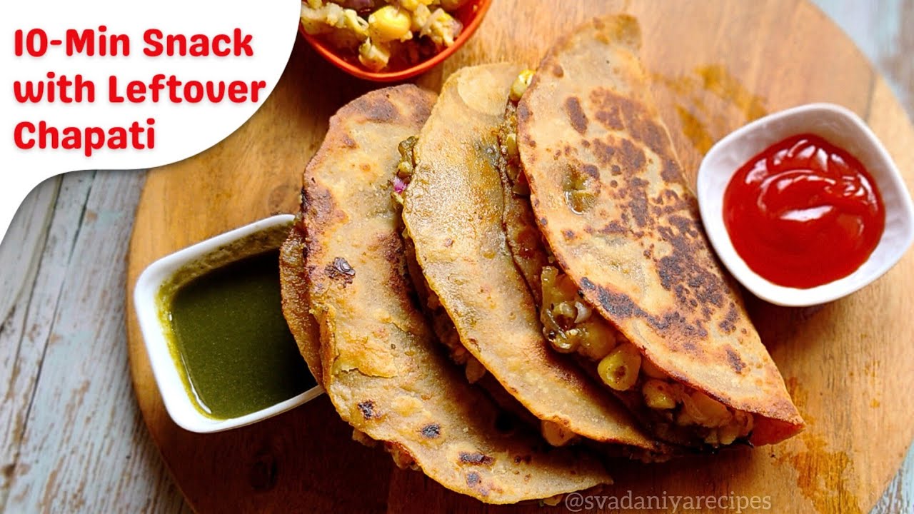 Leftover Chapati? Make These Crispy Paneer Tacos in 10 Mins! 🌮 | Quick ...