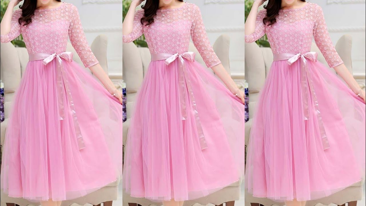 Latest Baby Pink Colour Frocks Designs || Beautiful Party Wear Baby ...
