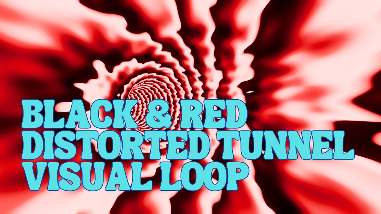 Black & Red Distorted VJ Tunnel Loop | House Party Background | DJ ...