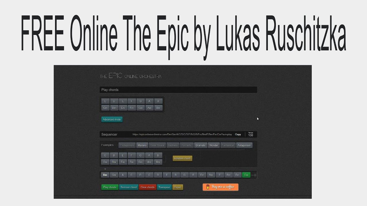 FREE Online The Epic by Lukas Ruschitzka - YouTube