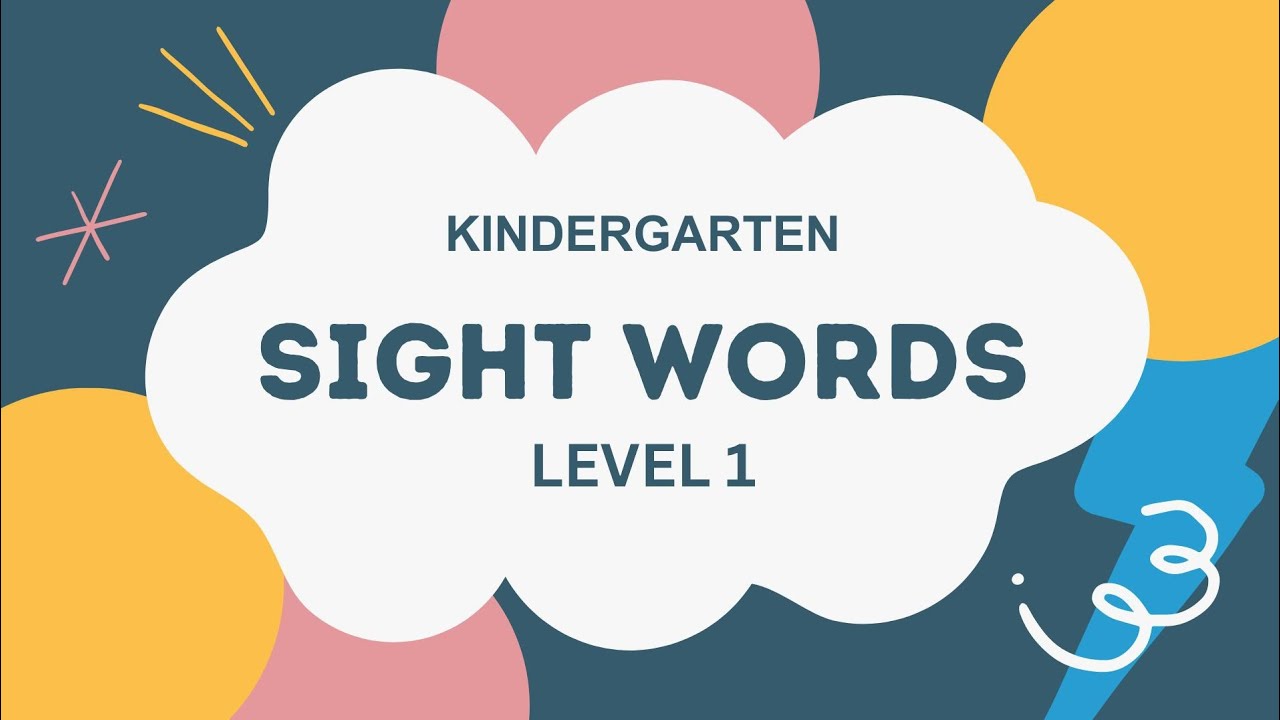 New Sight Words 1 | Sight Words Kindergarten | High Frequency Words ...