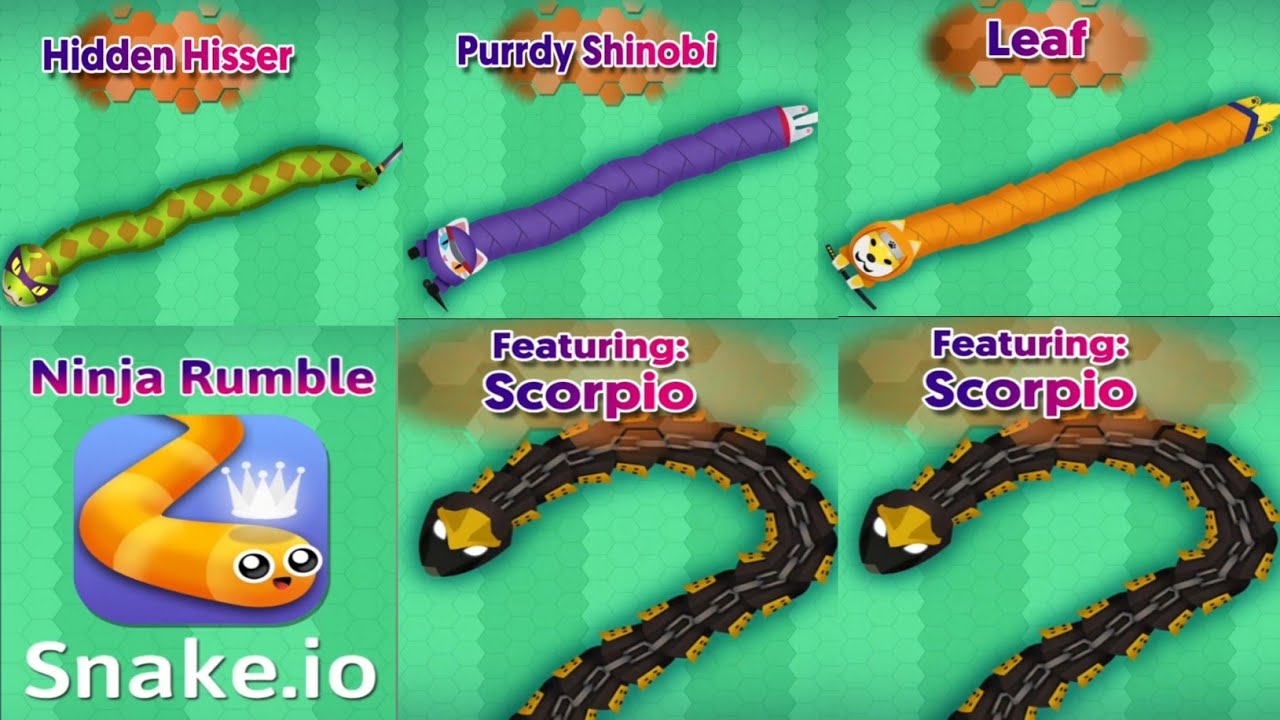Snake.io New Upcoming Event NINJA RUMBLE Trailer And Release | Snakeio ...