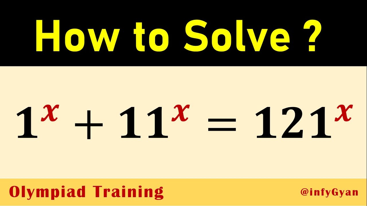 Solving a Tricky Exponential Equation: Find 'x' in this Math Challenge ...