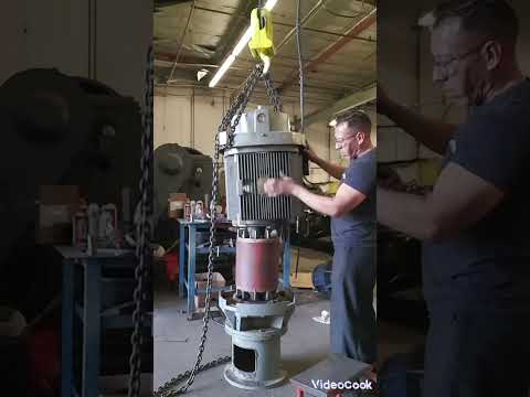 How to disassembly vertical pump motor 460VOLTS - 100 Horsepower 1750 ...