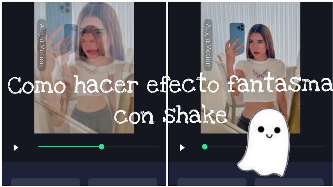 Como hacer efecto fantasma con shake en alight motion - YouTube