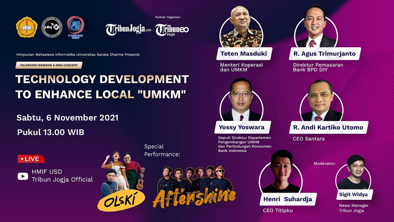 Mini Konser IT Days 2021 : Olski & Aftershine - YouTube