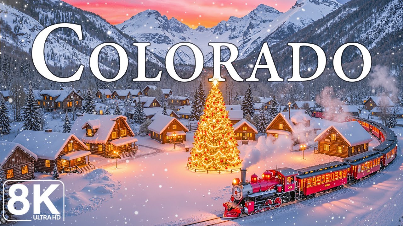 Colorado Winter 8K | Snowy Peaks, Frozen Lakes & Peaceful Winter Beauty ...