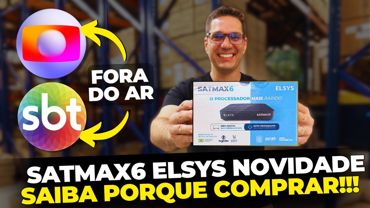 RECEPTOR SATMAX 6 ELSYS NOVO APARELHO COM BANDA KU | CASA DO TELECOM ...