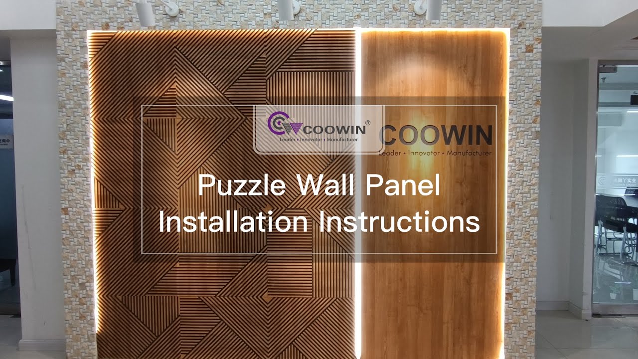 COOWIN® Puzzle Wall Panel Installation Instructions1 - YouTube