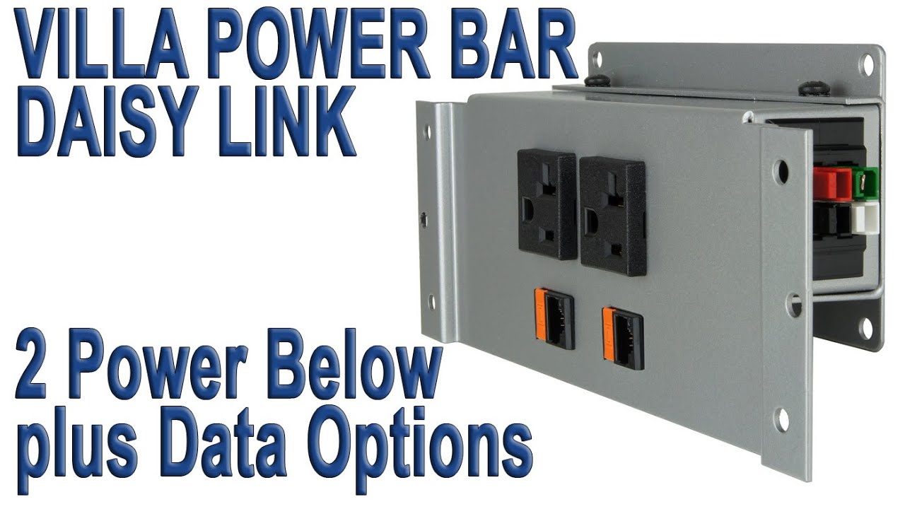 Villa Power Bar with DaisyLink | Modular Power Outlets - YouTube