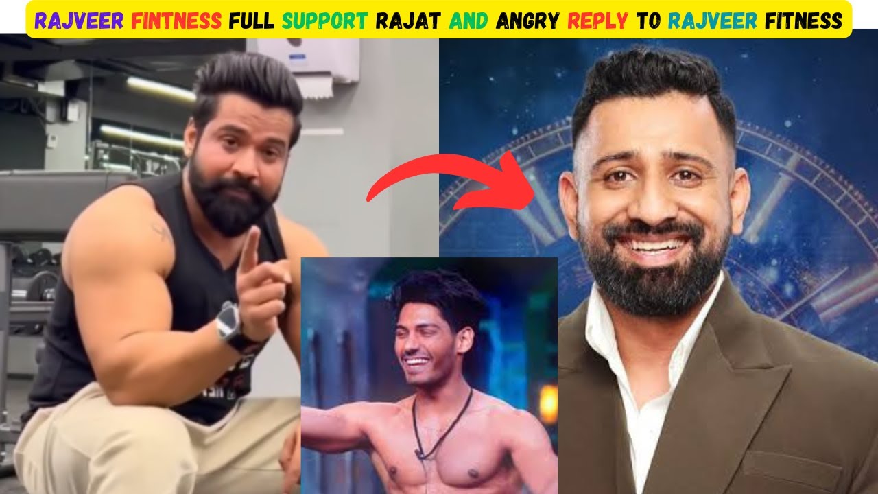 Rajveer Fitness Support Rajat Dalal and angry reply to Digvijay Rathee #rajatdalal #biggboss ...