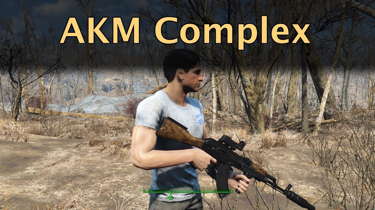 【Xbox One】Fallout 4 MOD「AKM Complex」試し撃ち - YouTube