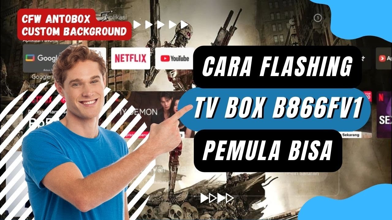 FLASH DAN ROOT TV BOX B866F V1 ANDROID 11 BISA GANTI BACKGROUND | REVIEW CFW ANTOBOX - YouTube