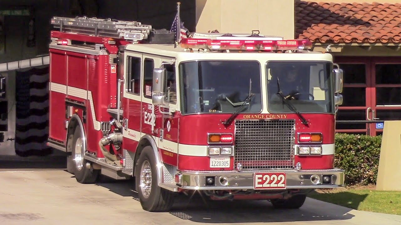 OCFA Engine 22 & Engine 222 - YouTube