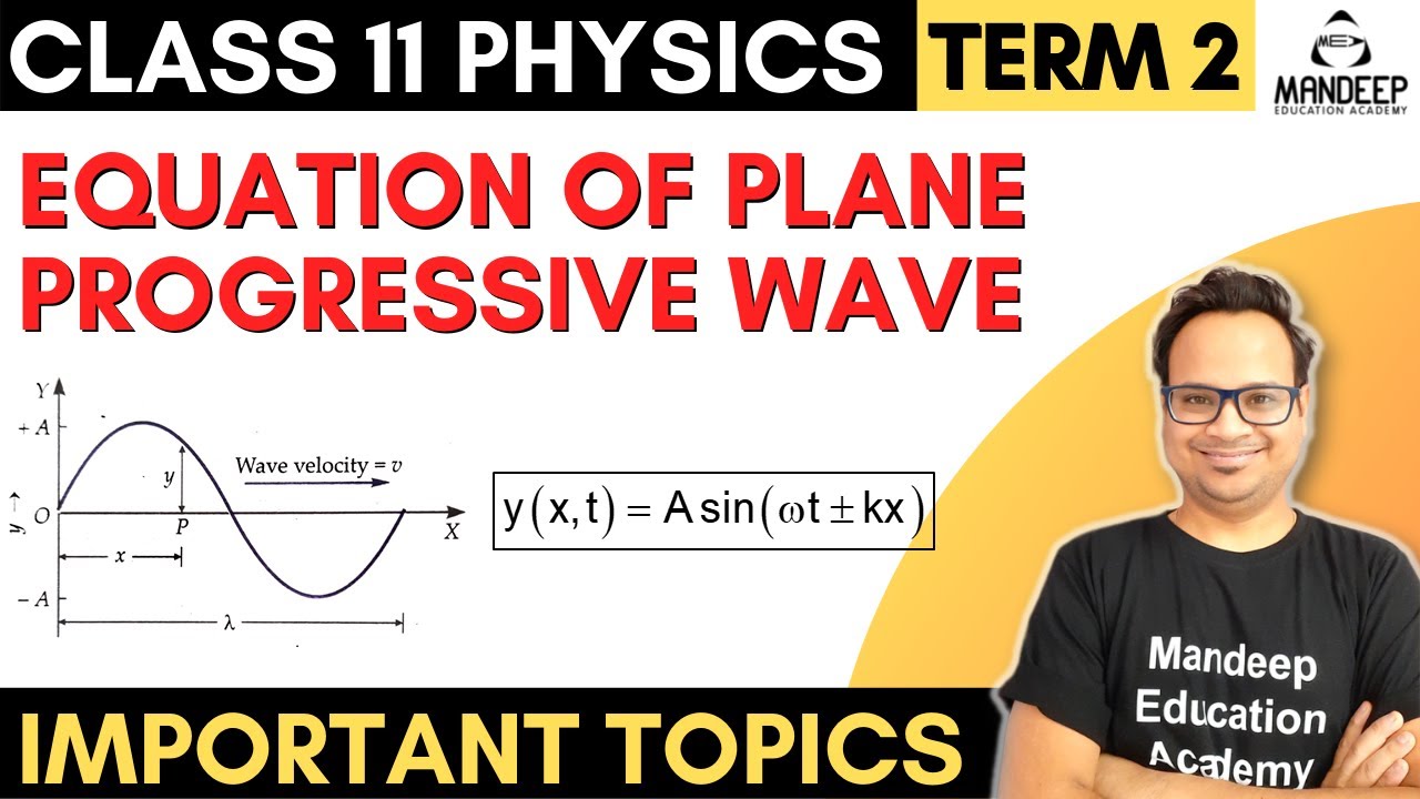Derivation of Wave Equation Class 11 Physics Term 2 Important Topics ...