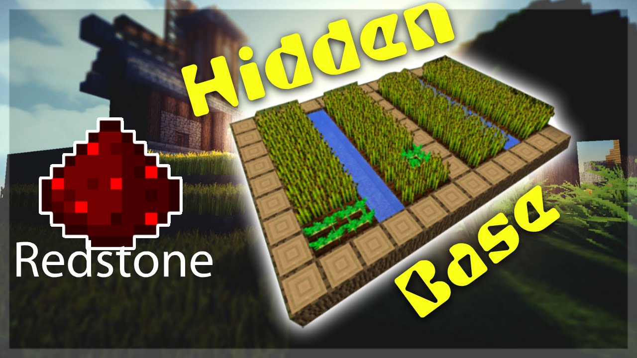 Minecraft PE 0.15.0 Hidden Farm Base - YouTube