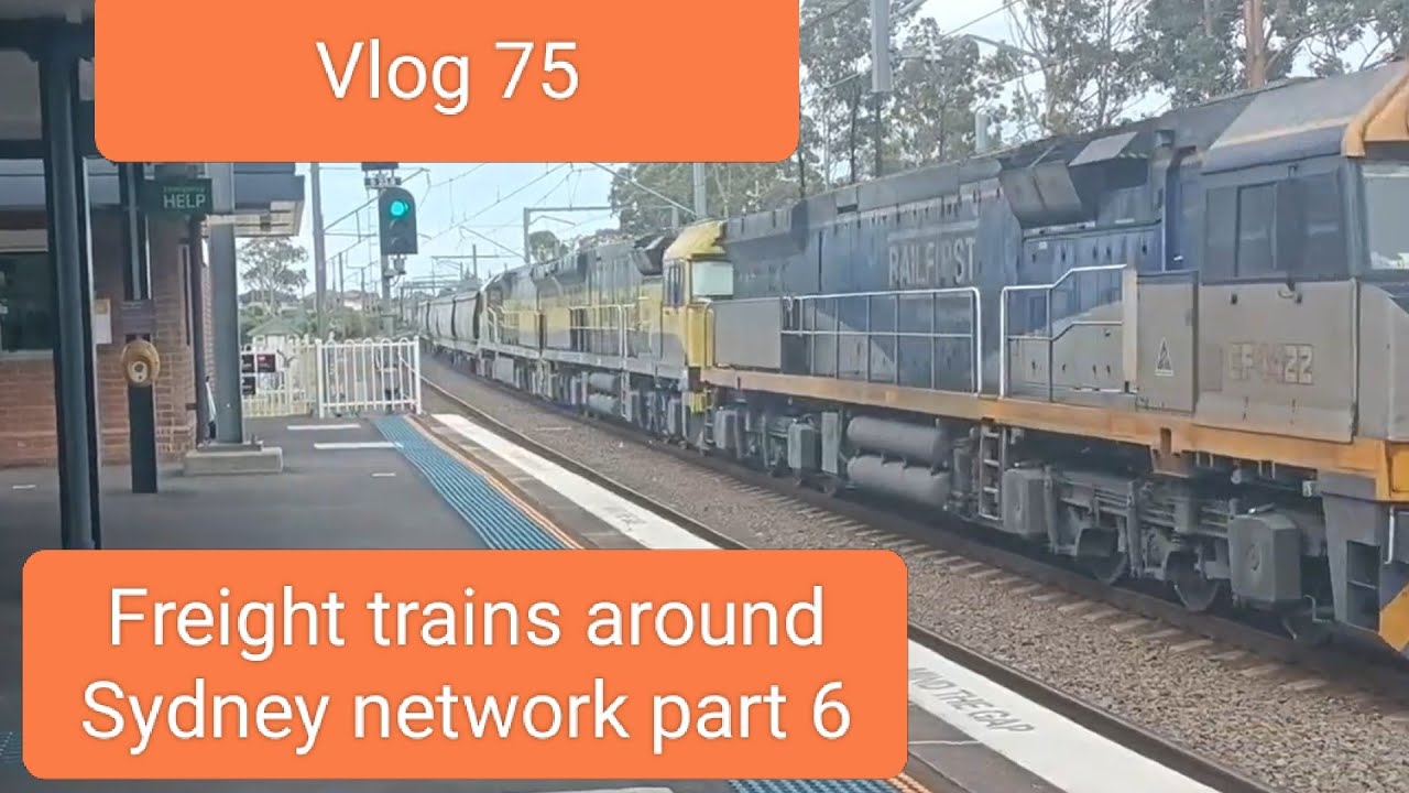 Sydney and NSW rail VLOG 75: FREIGHT TRAINS AROUND SYDNEY NETWORK Part ...