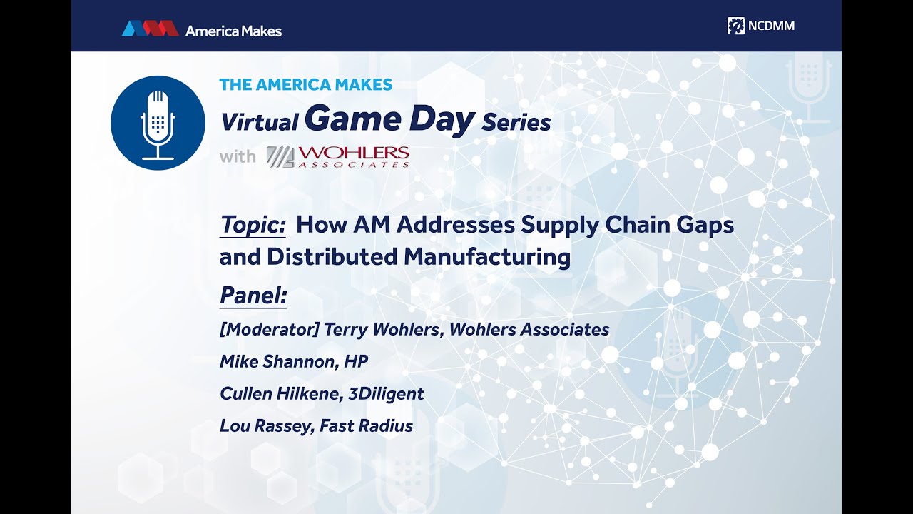 Virtual Game Day Series Event: How AM Addresses Supply Chain Gaps and ...