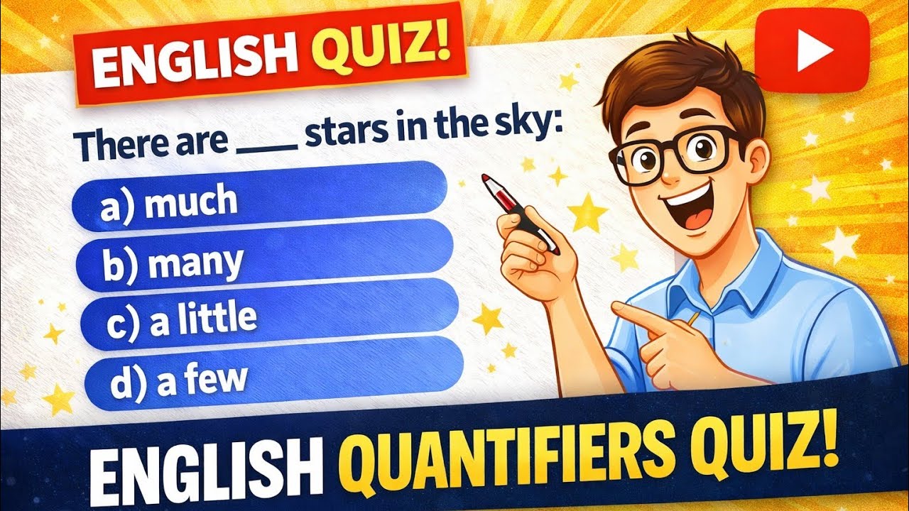 English Quantifiers Quiz | Much, Many, A Little, A Few | Grammar Test ...