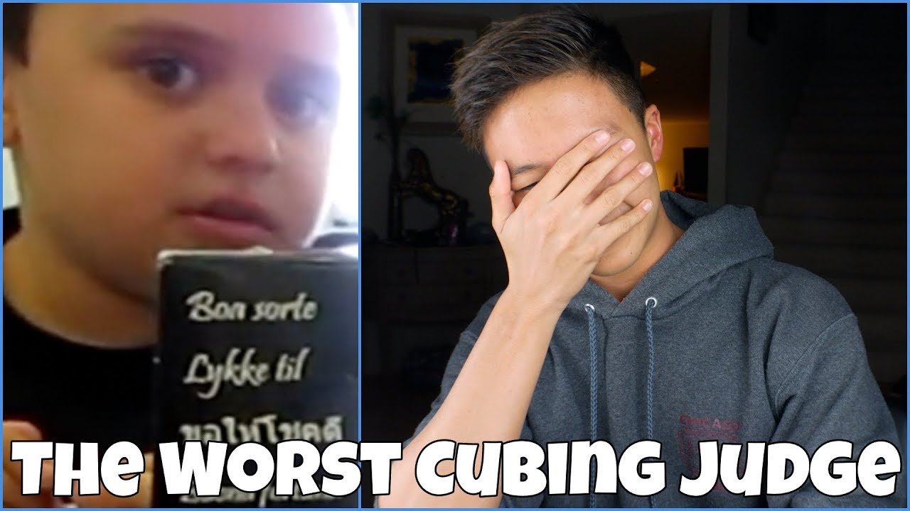 The WORST Rubiks Cube Judge in Cubing History! - YouTube