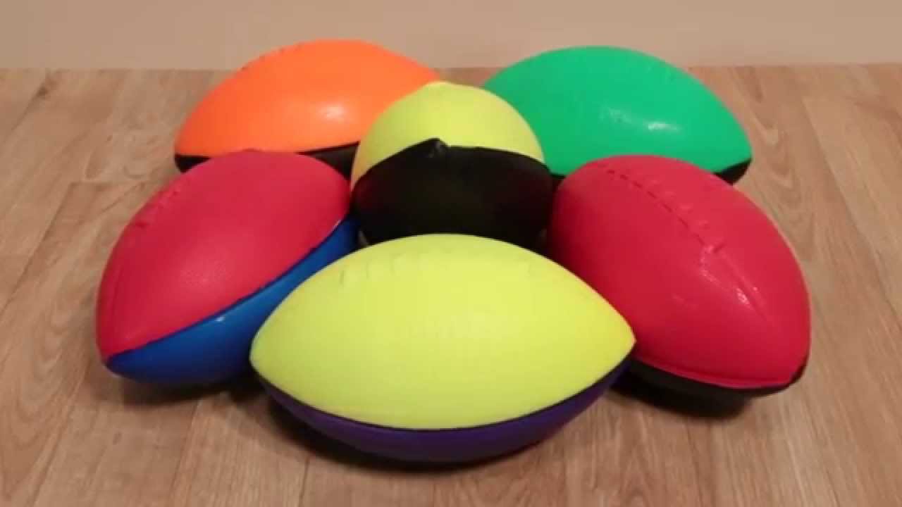 POOF Foam Footballs 500BL - YouTube