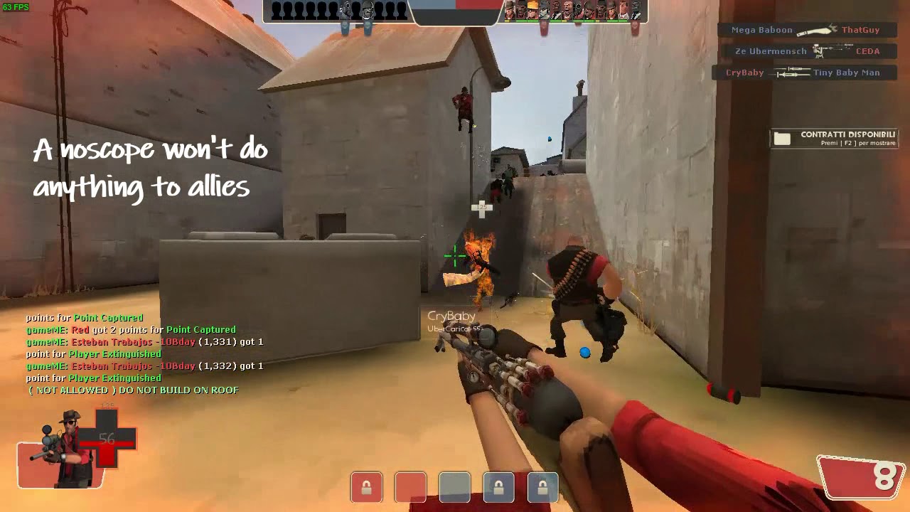 TF2-QUICK TIPS FOR SNIPERS Extinguishing Teammates without Jarate ...