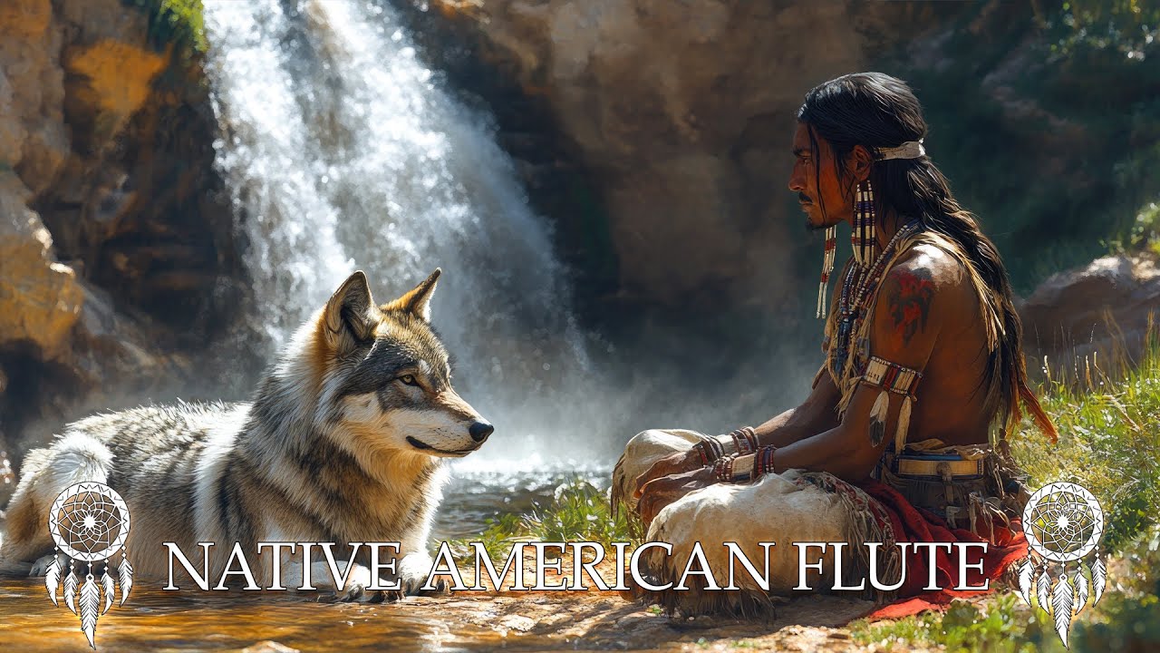 Peaceful Waterfall - Connection with Nature - Native American Flute ...