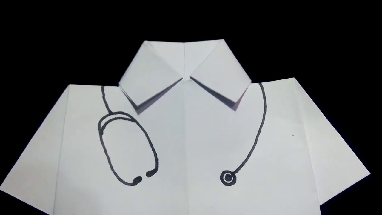 How to make Origami shirt ( Doctor' s apron ) | খুব সহজে ডাক্তারের ...