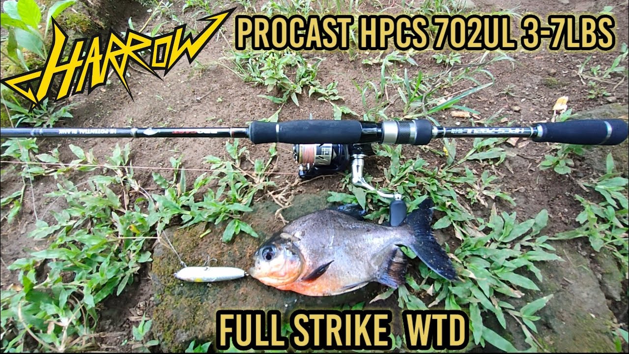 joran harrow procast hpcs 702uL 3-7lbs// reel tridentech killer 1000 - YouTube