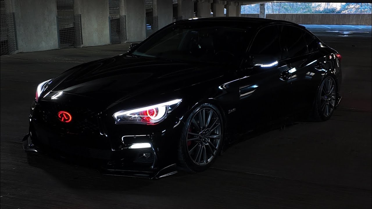 FULL CUSTOM Q50 HEADLIGHTS: BLUEGHOST CONTROLLED - YouTube
