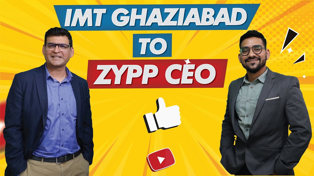 Mr Akash Gupta of CEO Zypp in fireside chat with Director IMT Ghaziabad ...