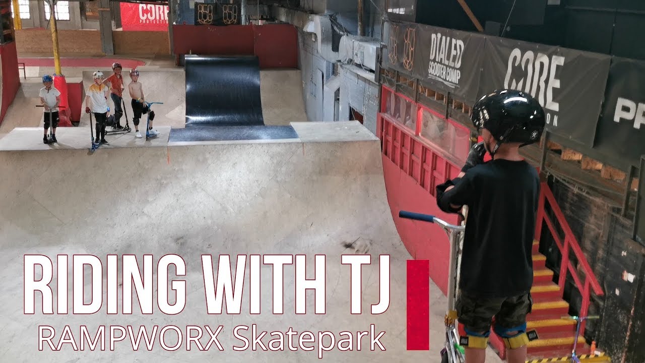 4 Month scooter progress update🛴 @ Rampworx skate park Can he land the ...