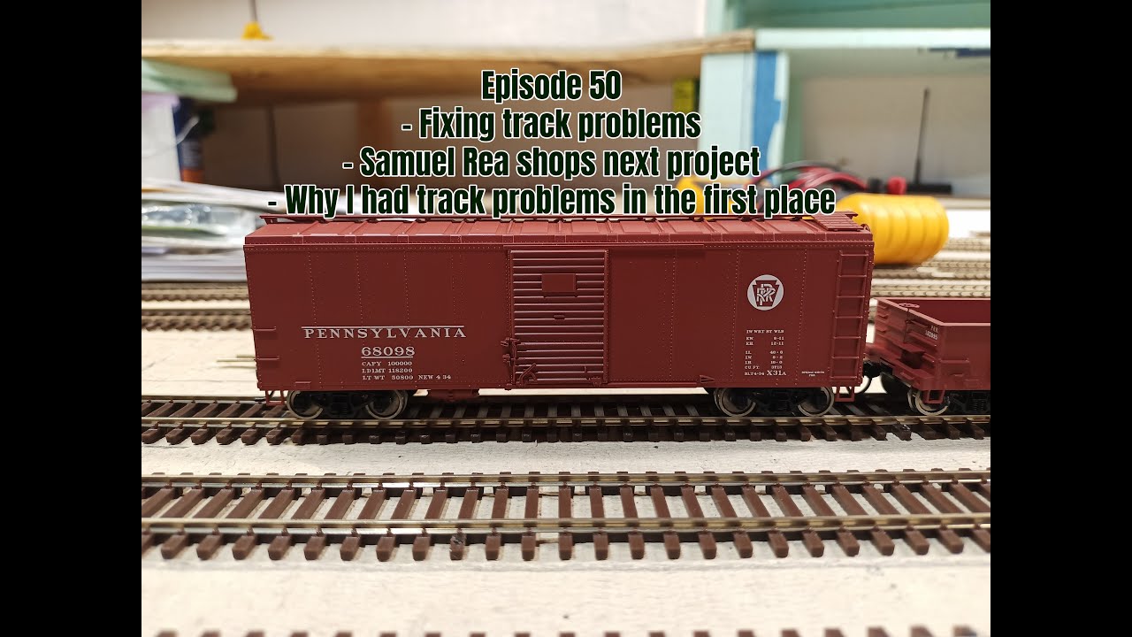 HO Scale PRR Layout Episode 50: Fixing Track - YouTube