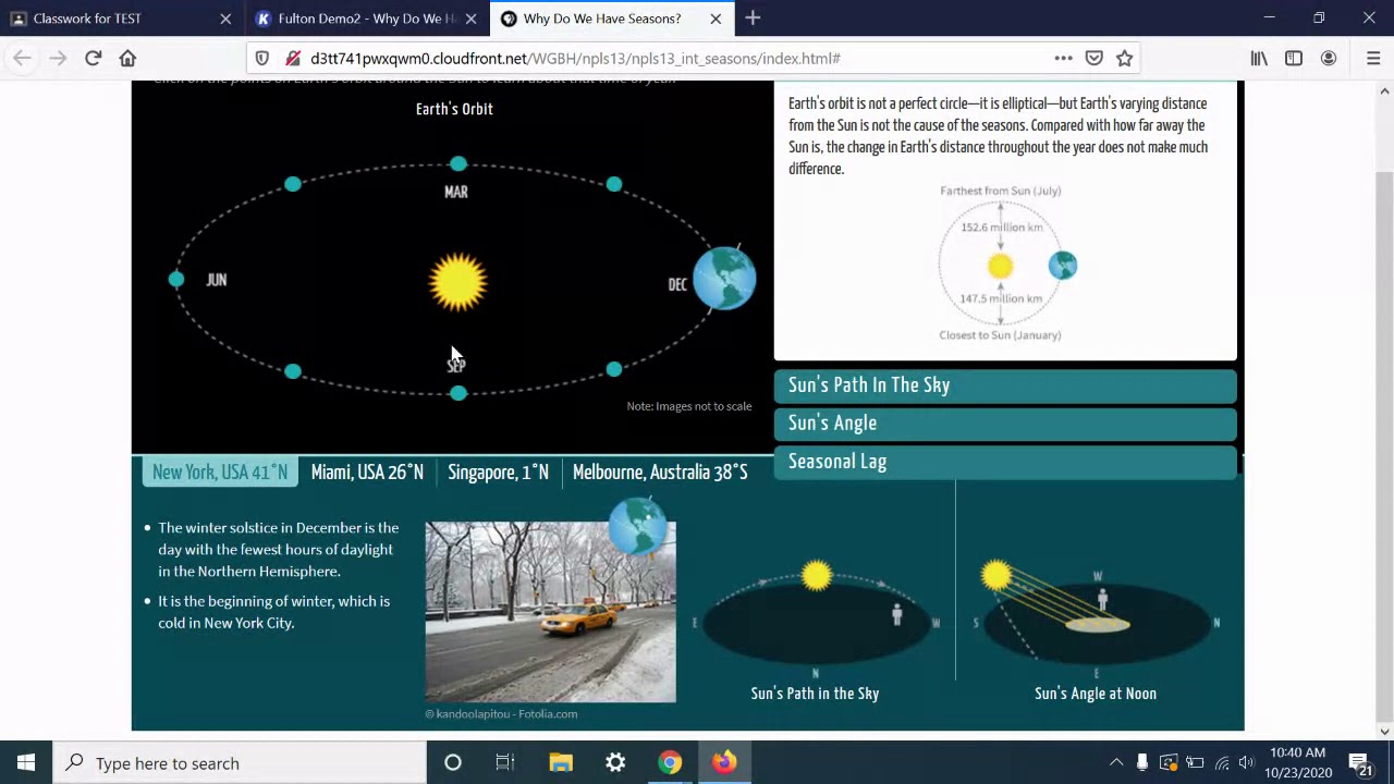 "Why do we have seasons?" Station Instructions - YouTube