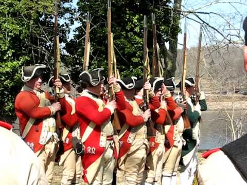 Washington's Crossing Musket Demo - Part 1 - YouTube