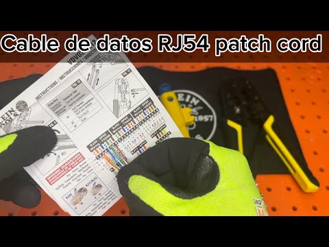 Como ponchar un conector RJ45 a cable UTP Cat 5e | kit Klein Tools ...