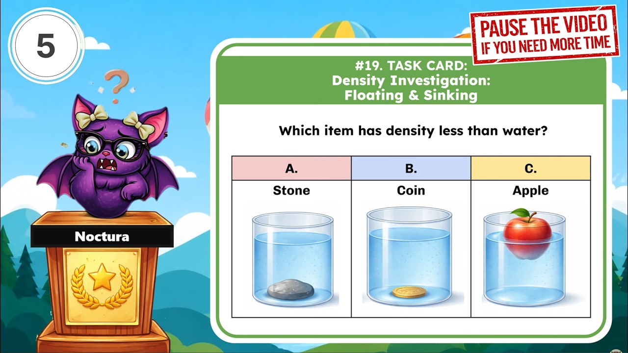 TEKS Science 6th Grade - 6.6D: Density: Float & Sink (Task Cards) - YouTube