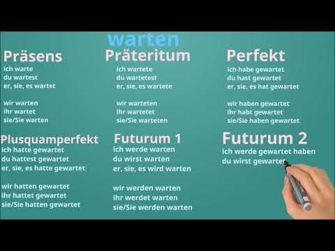 A1-C1: TRENNBARE UND UNTRENNBARE VERBEN: 1-QISM: WARTEN- ERWARTEN-DIE ...